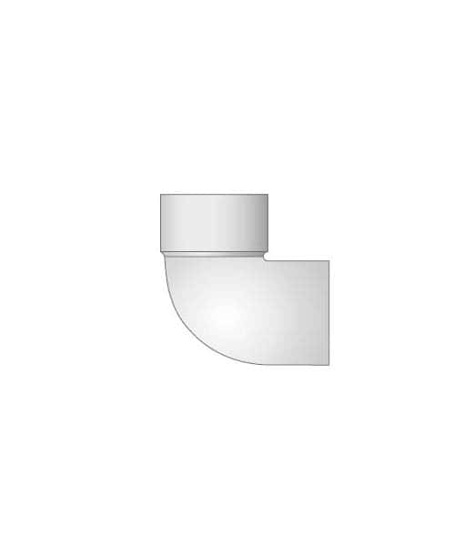PVC buis bocht 90° - Online Bestellen | Areco.be