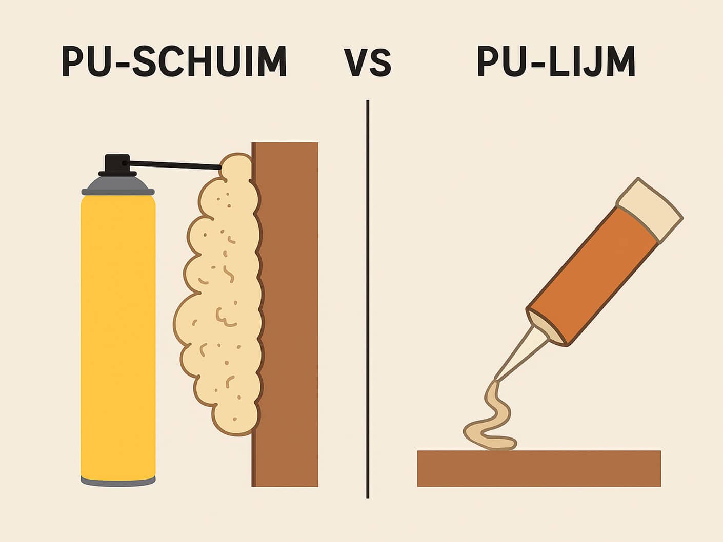 PU-schuim vs PU-lijm: Wat gebruik je wanneer? | Areco.be